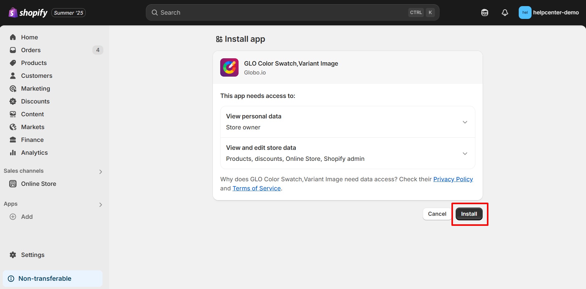 GLO Farbmuster und Pakete – Hilfecenter