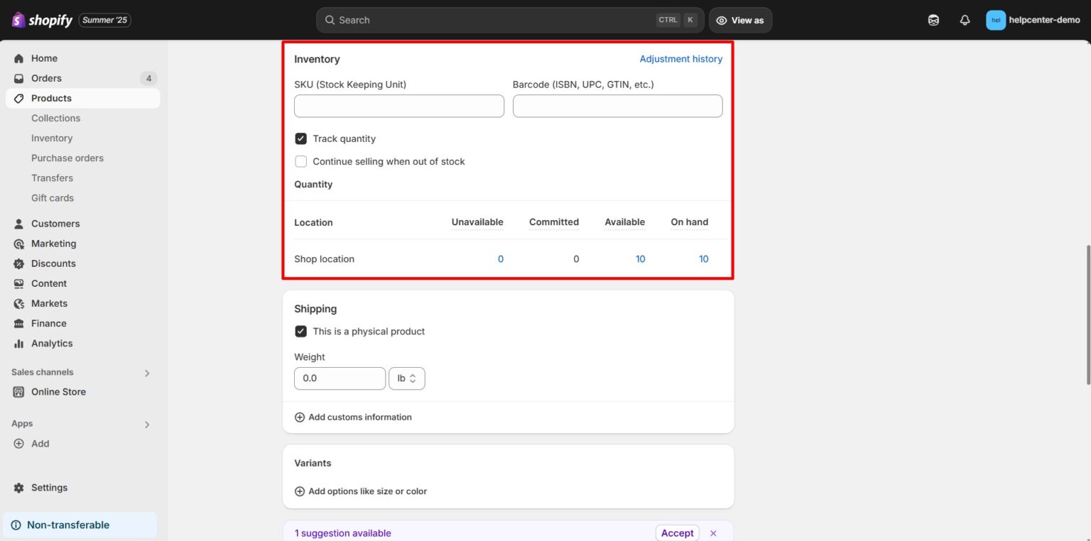 Shopify Inventory: How to Manage and Track Stock Effectively - Help Center