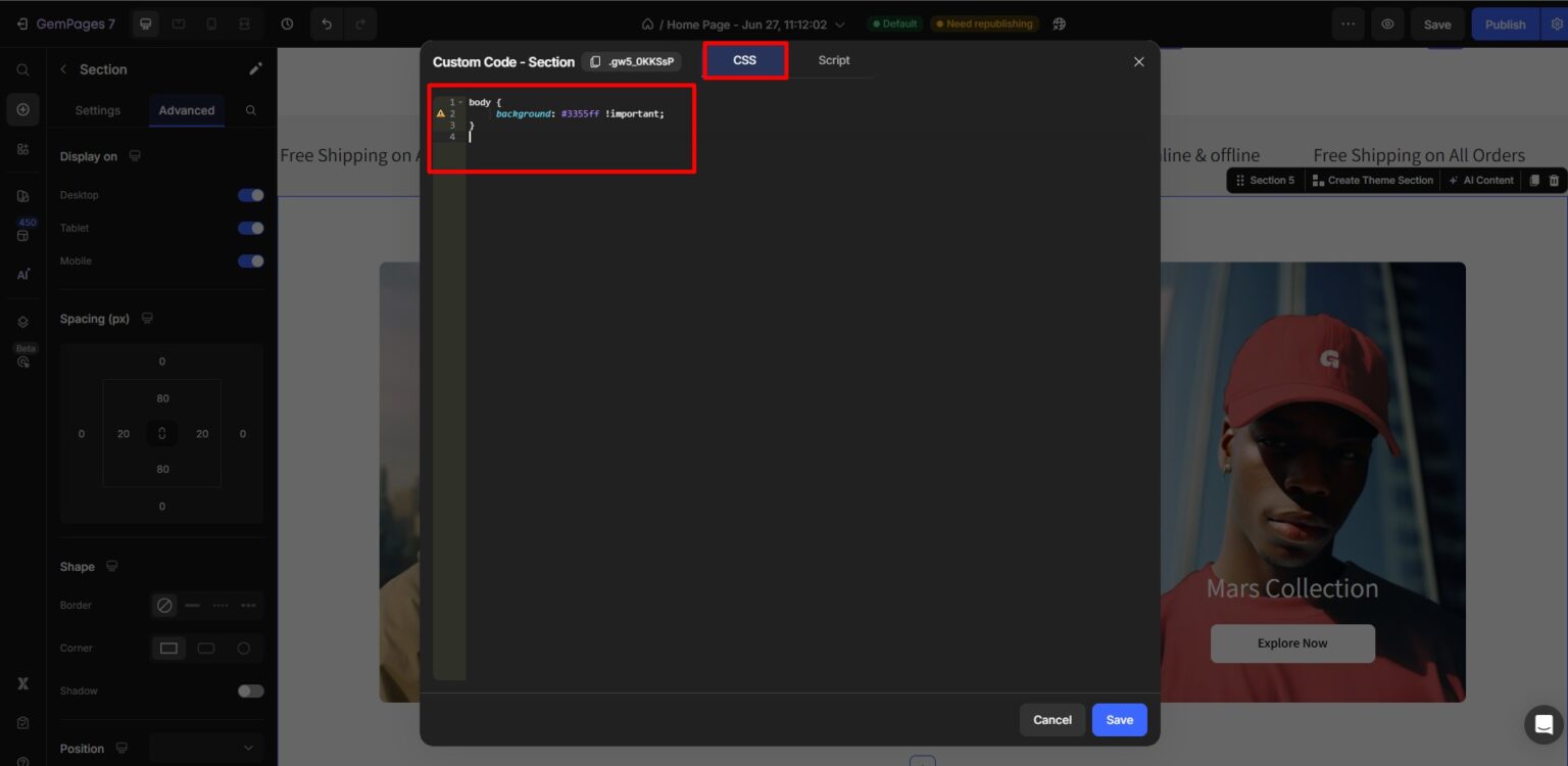 How to Use CSS Colors to Style Backgrounds in GemPages