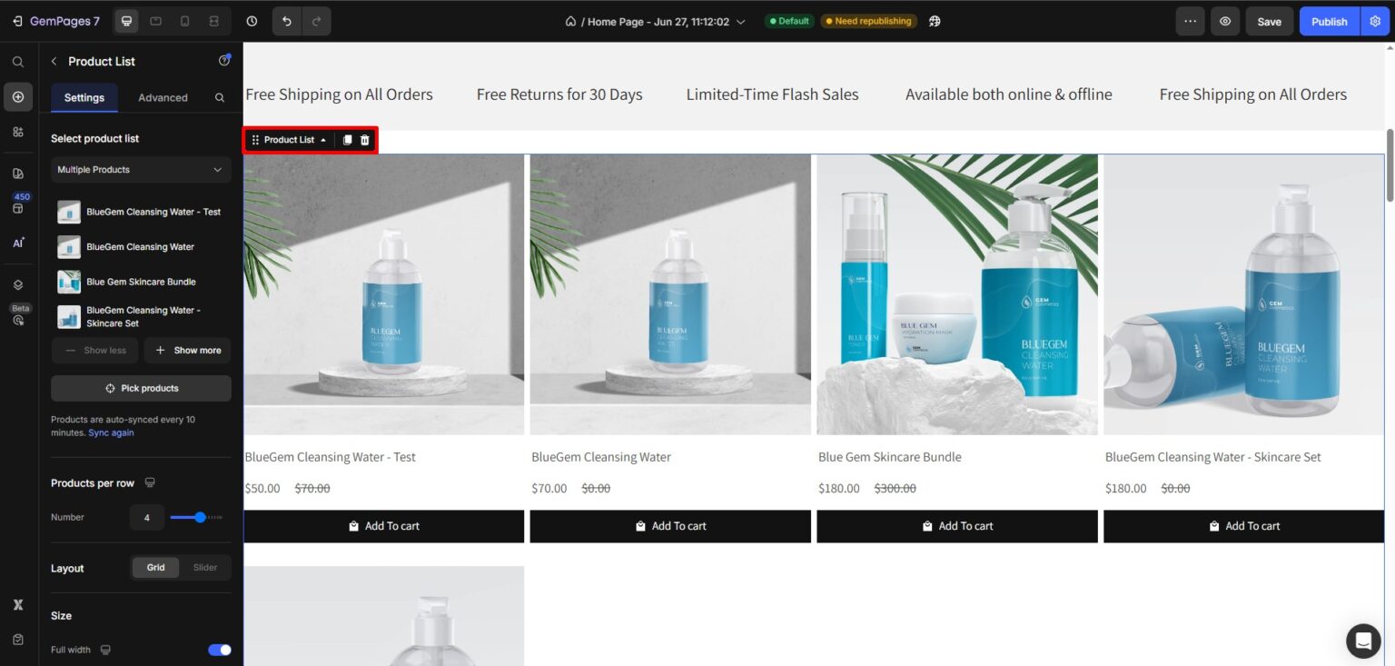 How to Use Complementary Products in Shopify & GemPages - Help Center