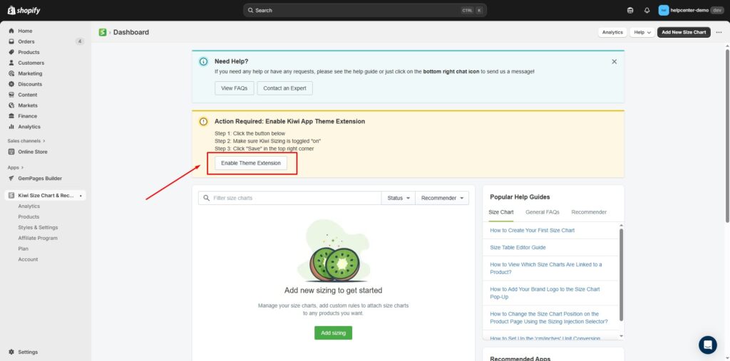 Kiwi Size Chart & Recommender - Help Center