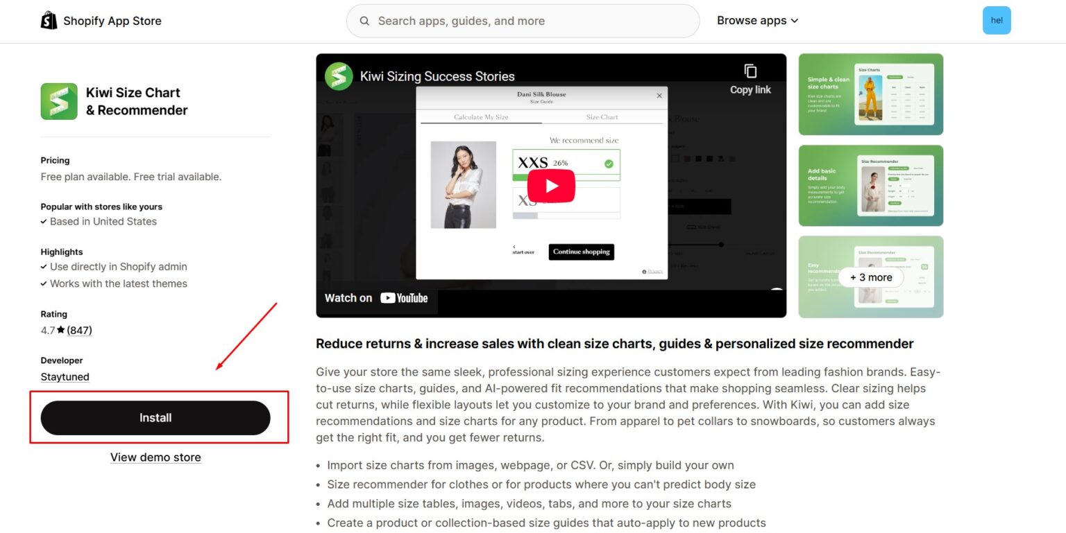 Kiwi Size Chart & Recommender - Help Center